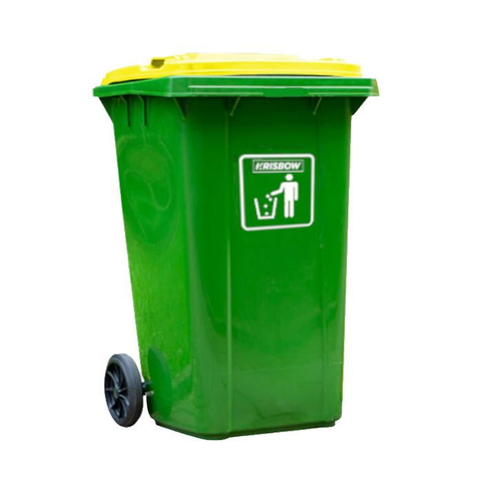 Jual DUSTBIN BLACK WITH SIDE LEATHER KRISBOW Original | Kawan Lama ...