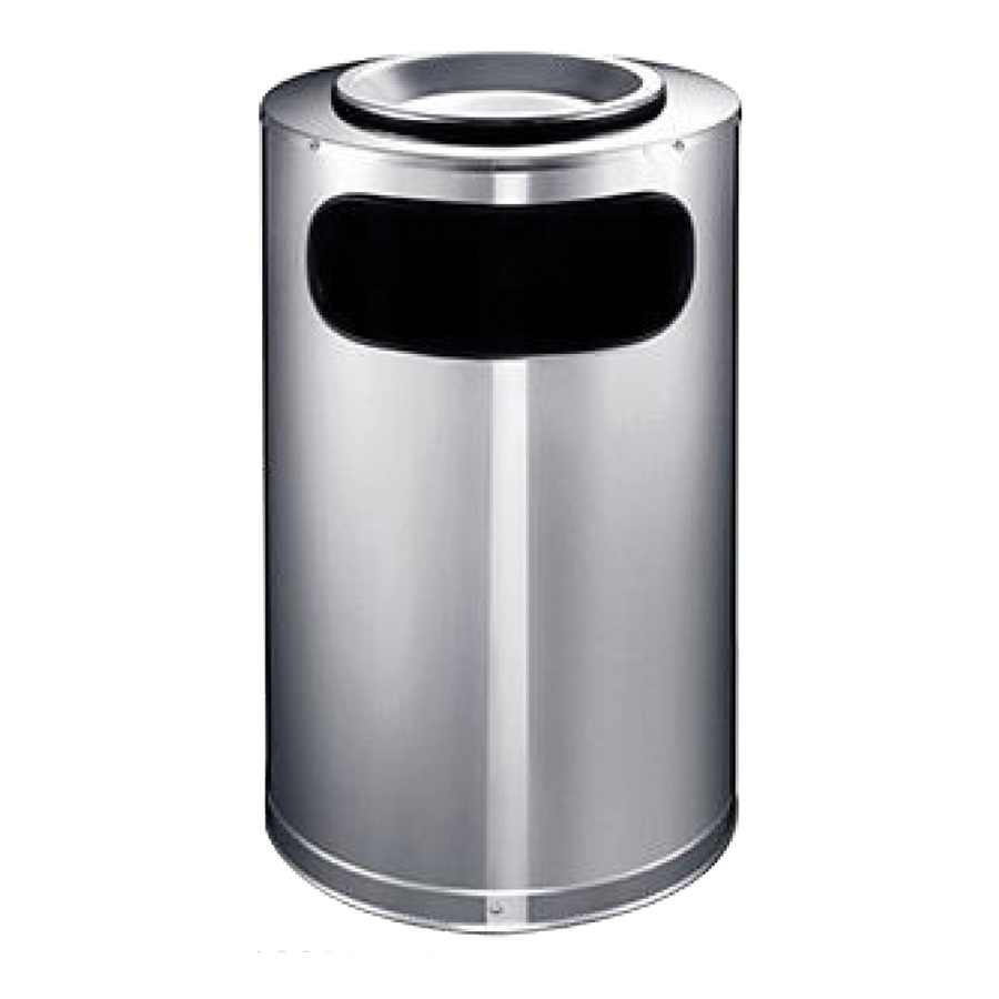 KRISBOW DUST BIN 50L W/2 COMPARTMENT AND STAND