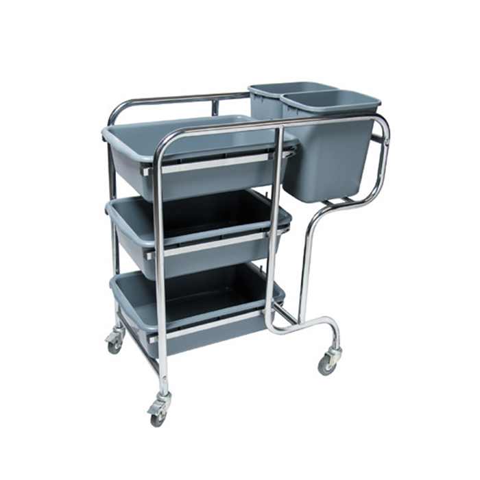 Jual THREE STEP TROLLEY BLACK W/2 BUCKET KRISBOW Original | Kawan Lama ...